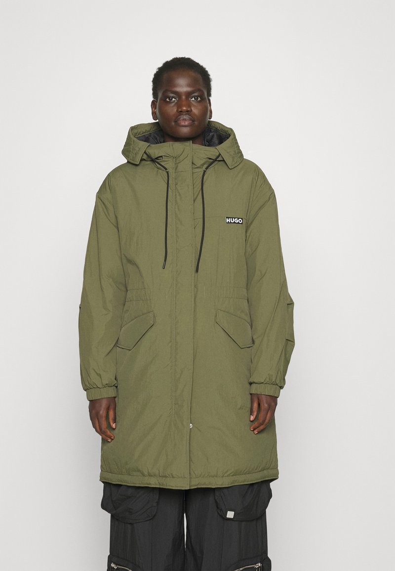 HUGO FABRICIA - Winter coat - dark green/green - Zalando.ie
