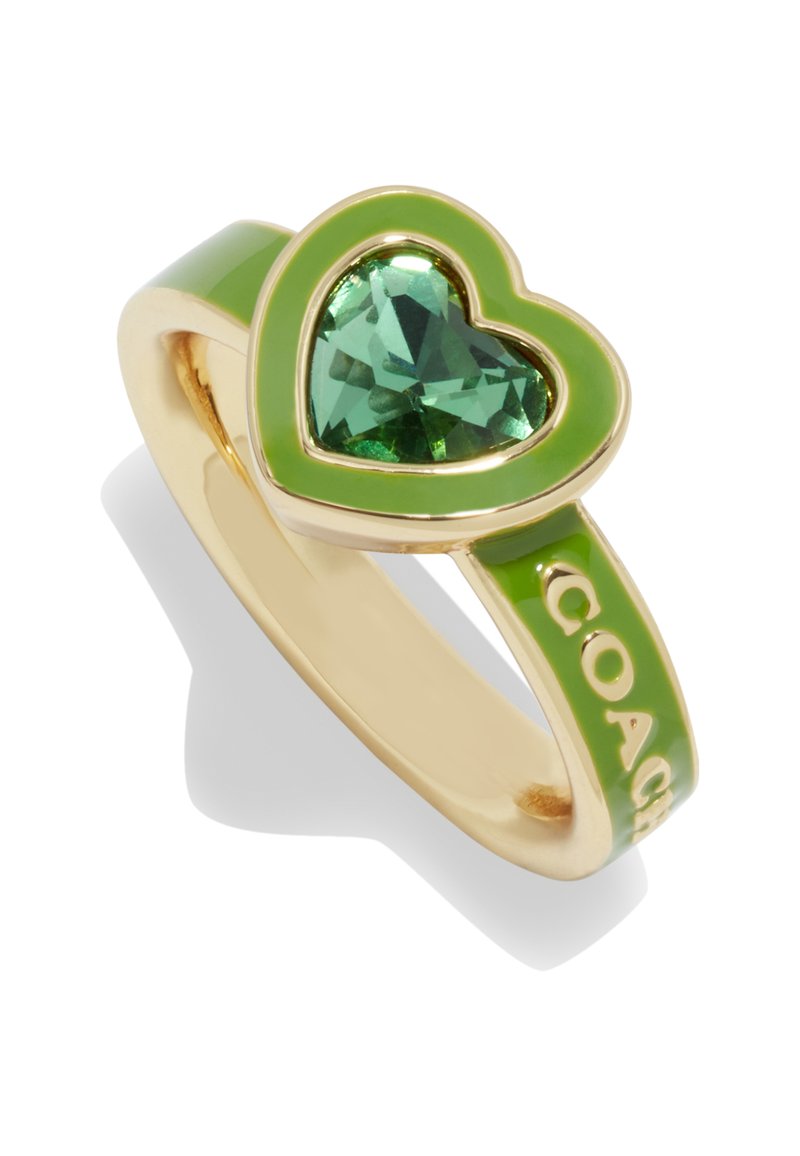 COACH SIGNATURE HEART - Ring - green/grün - Zalando.de