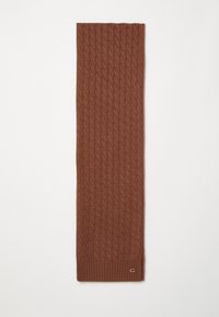 COACH CABLE KNIT SCARF - Schal - dark camel/camel - Zalando.de