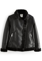 Next BIKER STANDARD - Faux leather jacket - black - Zalando.de