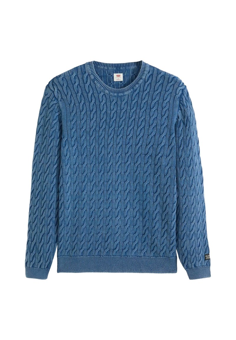 Levi's® PRESIDIO CREW CABLE PIRATE - Pullover - cable rib pirate bla ...