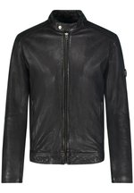 Urban 5884 SHAWN - Leather jacket - black - Zalando.de