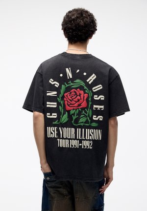 Re:Covered GUNS N' ROSES - T-shirt imprimé - washed black/noir - ZALANDO.FR