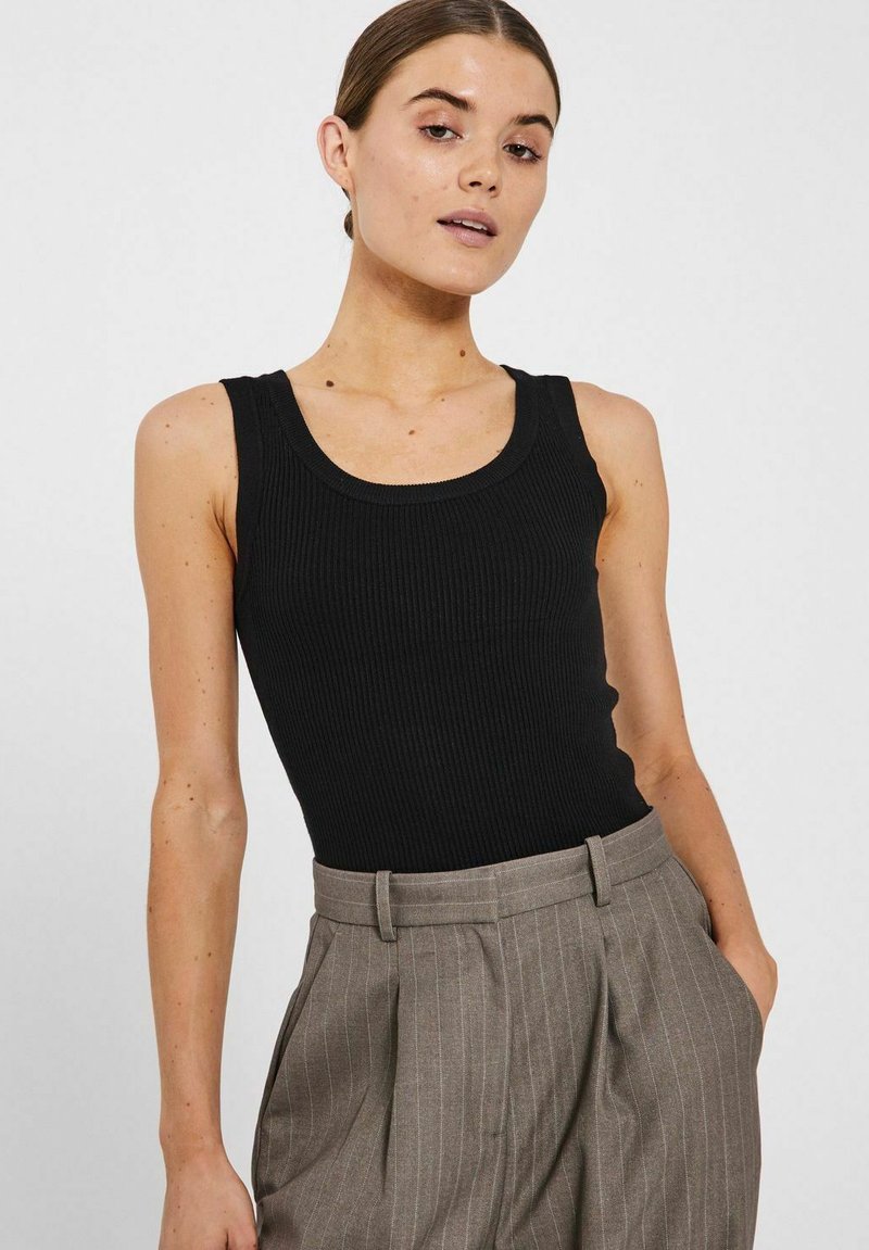 NORR SHERRY U NECK - Top - black/sort - Zalando.dk