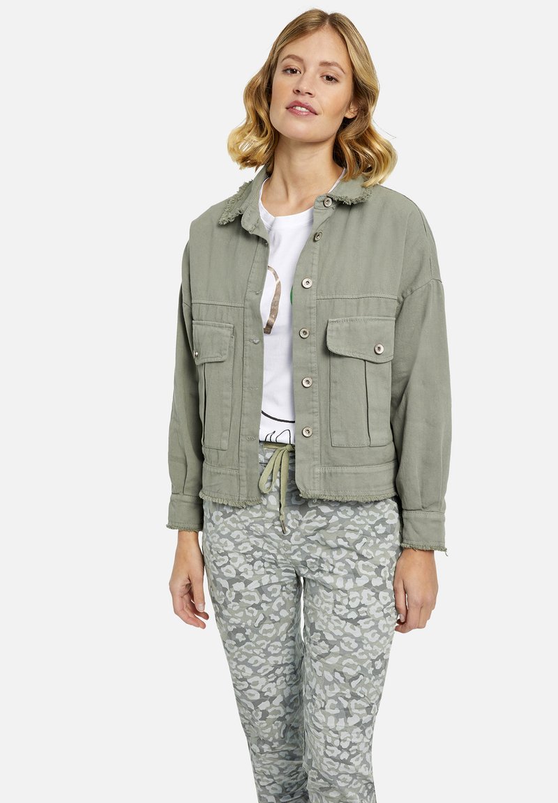 Heartkiss Denim jacket - khaki - Zalando.ie