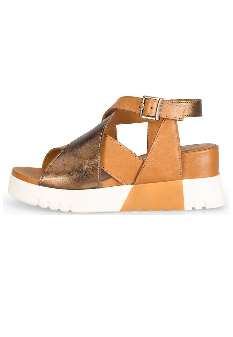 Felmini Plateausandalette - cuero/braun - Zalando.at