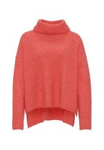 Opus PARJA SLIT - Strickpullover - watermelon/rot - Zalando.at