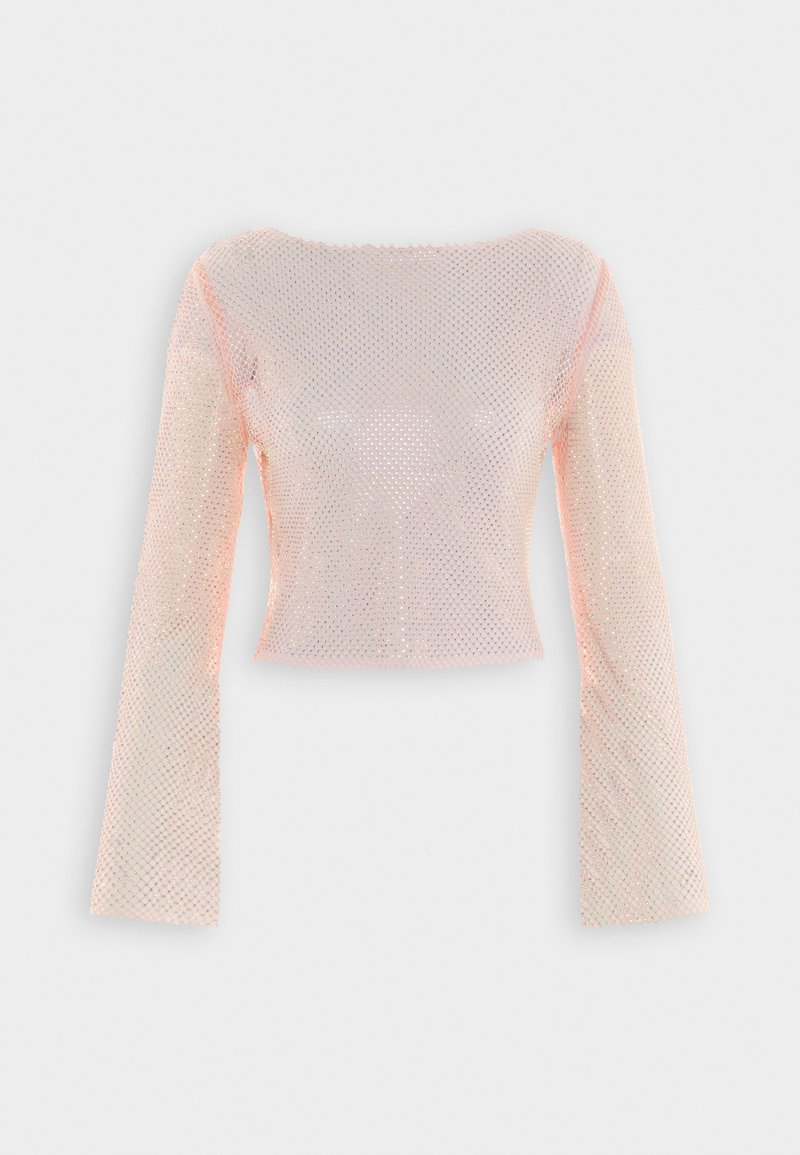 Gina Tricot RHINESTONE - Long sleeved top - pink - Zalando.ie