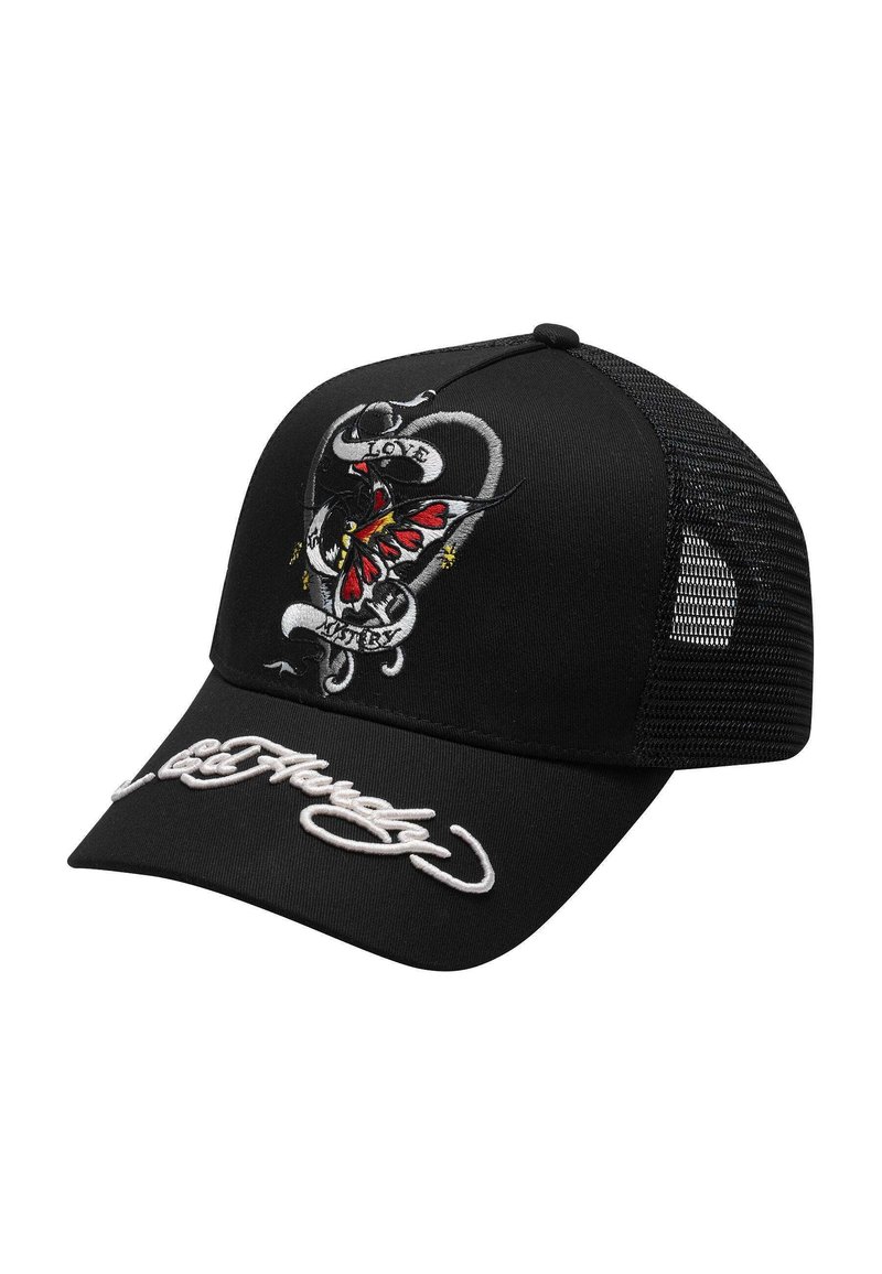 Ed Hardy Ed Hardy Love-Is-Mystery Twill Front Mesh Trucker - Cap ...