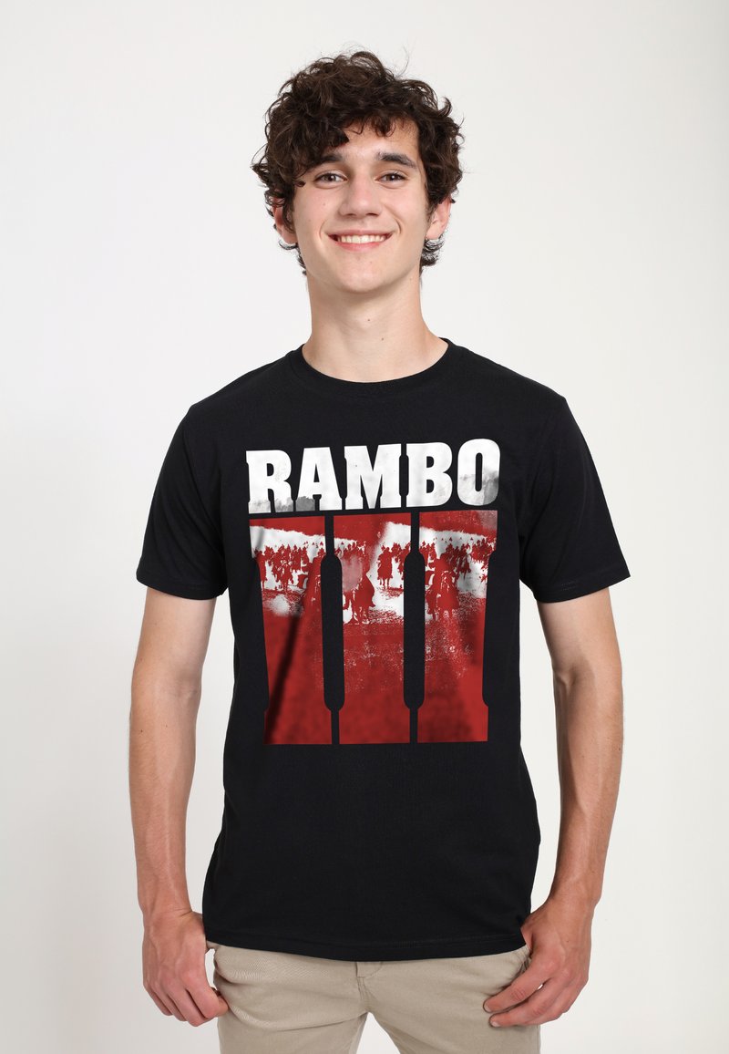 Henry Tiger RAMBO FINAL BATTLE SCENE - Print T-shirt - black - Zalando