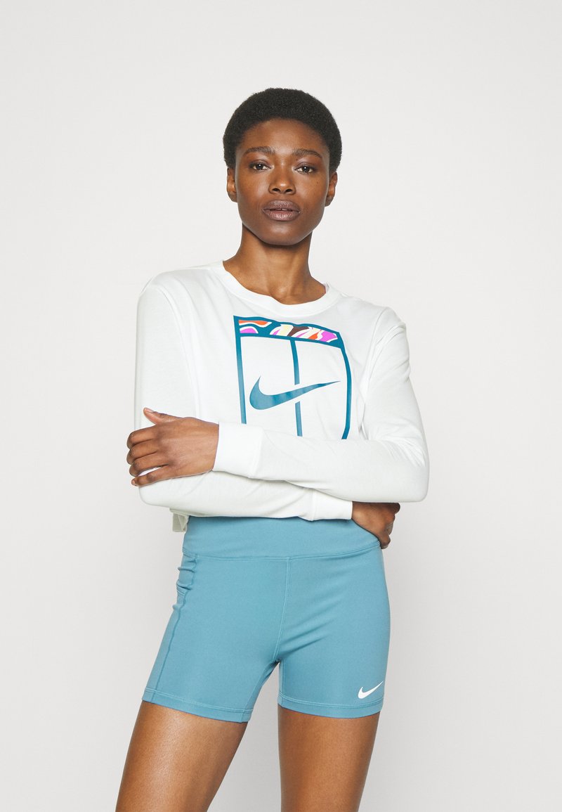 Nike Performance TEE SLAM CROP - Langarmshirt - white/weiß - Zalando.at