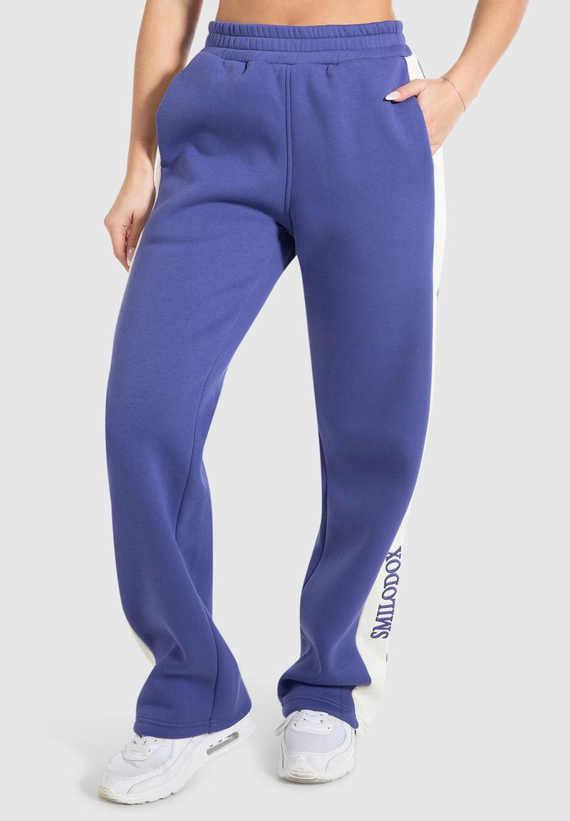 Smilodox JOGGING MALEA - Tracksuit bottoms - blau/blue - Zalando