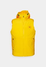 Tommy Hilfiger MEDIA HOODED VEST - Waistcoat - solstice/yellow - Zalando