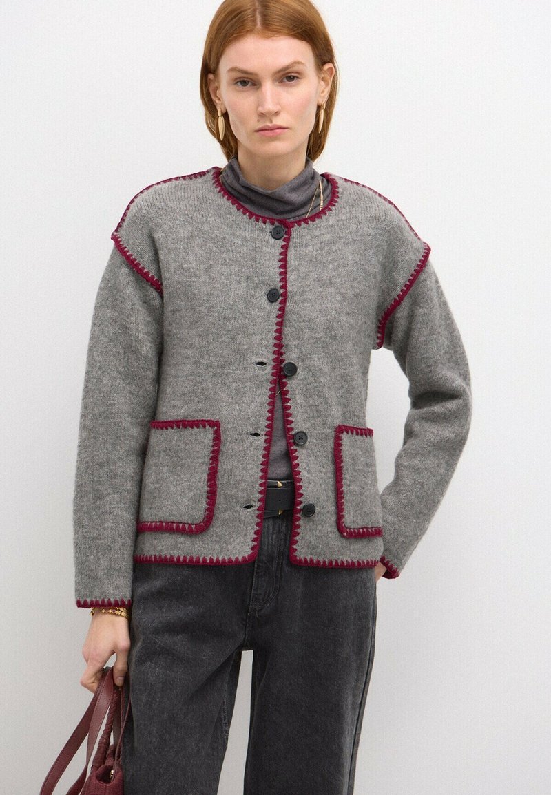 Hoss Intropia Strickjacke - grey/grau - Zalando.de