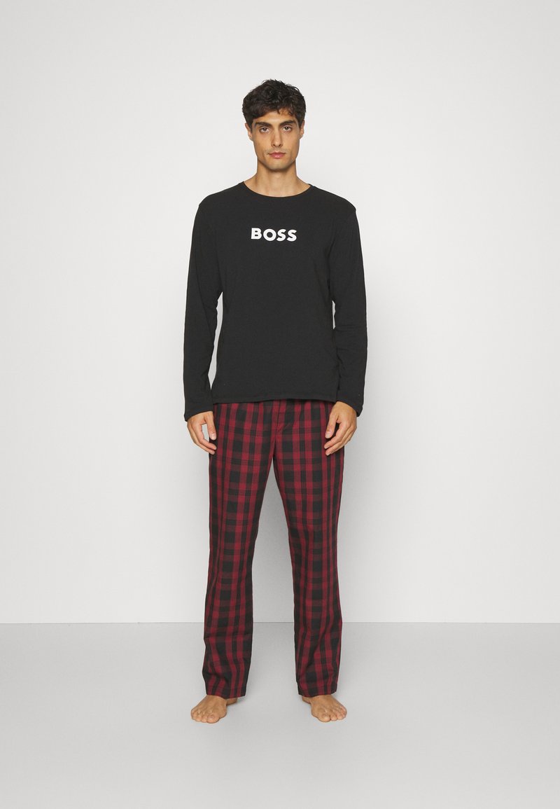 BOSS EASY LONG - Pyjamas - dark red/mörkröd - Zalando.se