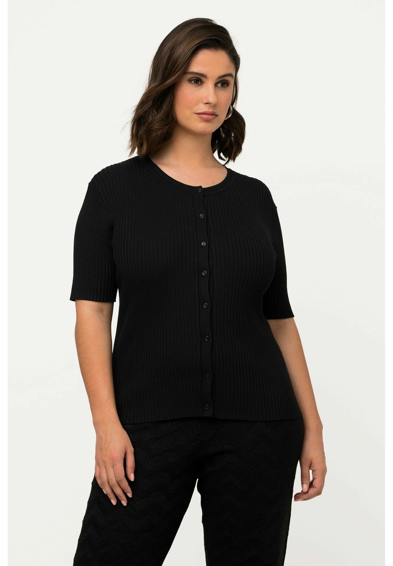 Ulla Popken Strickjacke - black/schwarz - Zalando