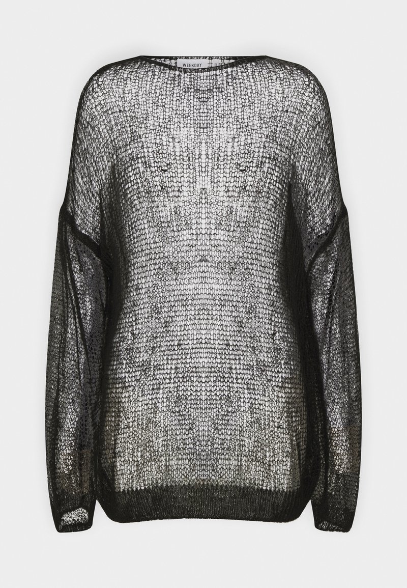 Weekday TILLY TRANSPARENT - Jumper - black - Zalando.de