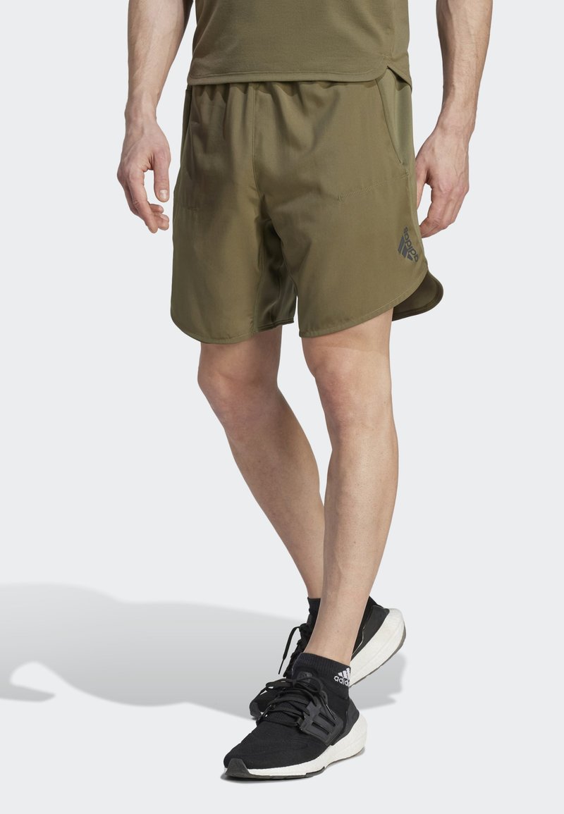 adidas Performance D4T STRENGTH SHORTS - Sports shorts - olive strata ...