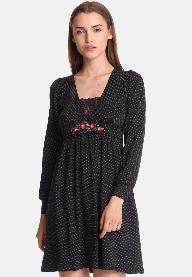 Vive Maria MEADOW LOVE - Freizeitkleid - schwarz allover/schwarz - Zalando