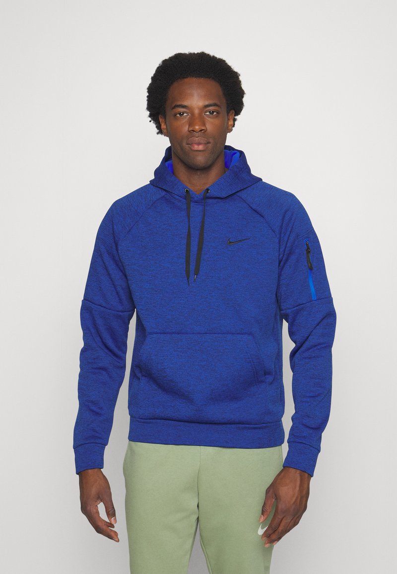 Nike Performance Hoodie - blue void heather/game royal/black/blauw ...