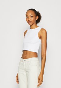 Weekday PURE CROP TANK 3 PACK - Top - blue medium dusty/schwarz ...