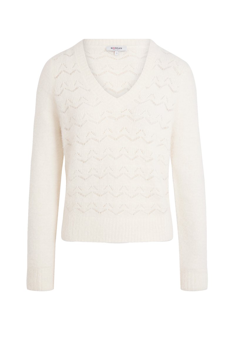 Morgan V-NECK - Pullover - ivoire/blanc - ZALANDO.FR