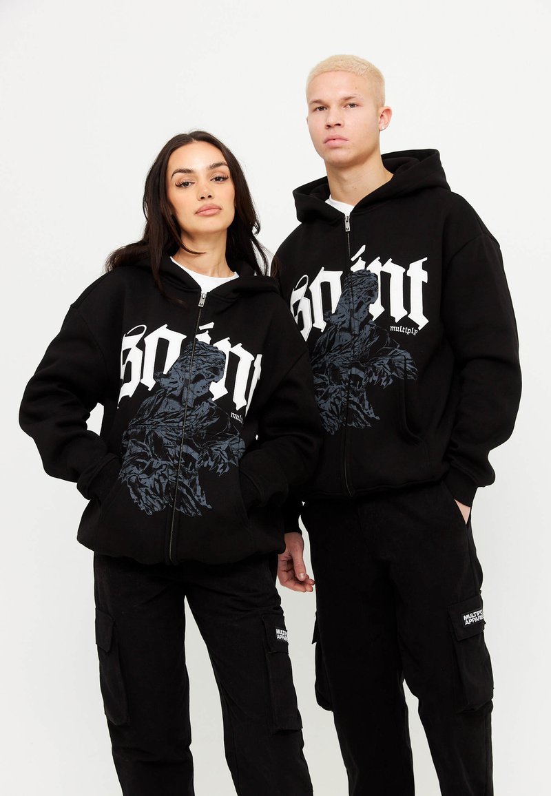 Multiply Apparel Sweatjacke - black/schwarz - Zalando.de