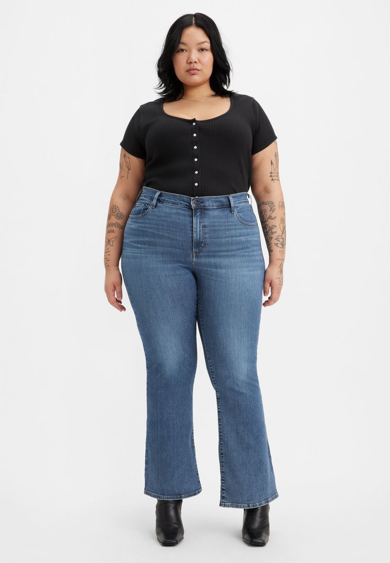 Levi's® Plus 726™ HIGH RISE FLARE - Flared Jeans - blue wave mid/blue ...