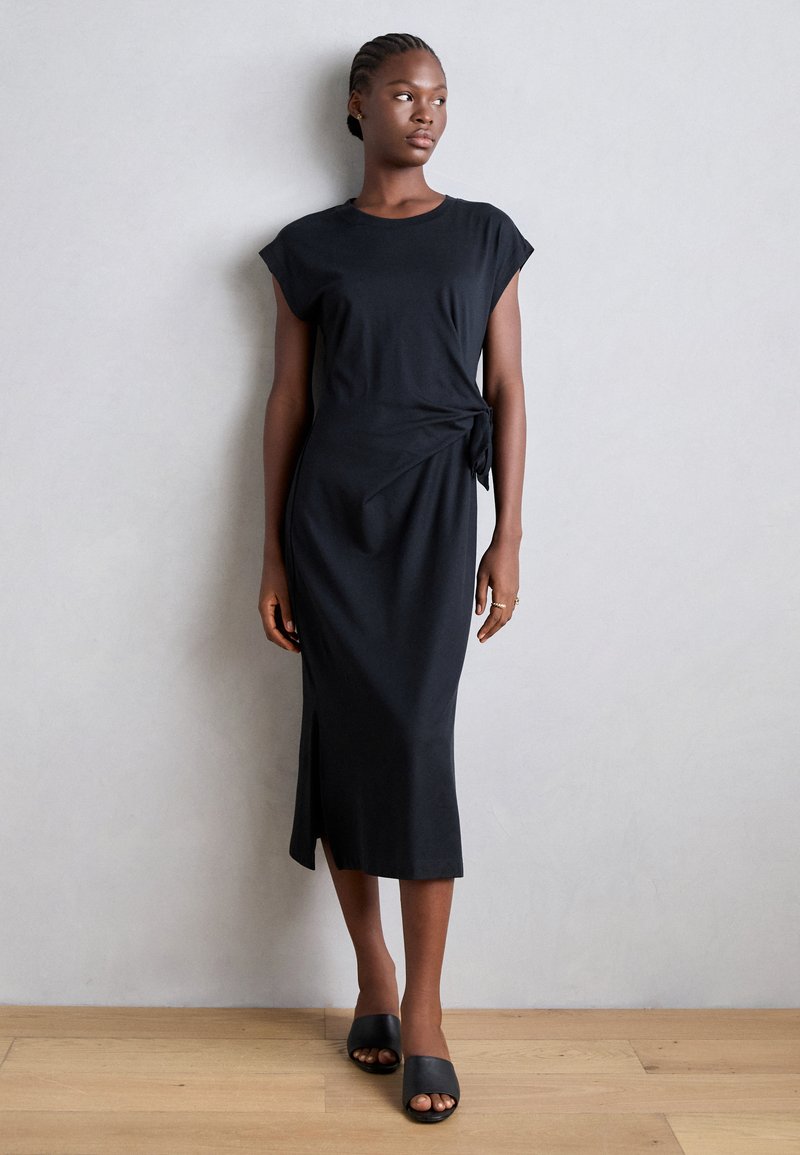 Esprit KNOT DRESS - Jersey dress - black - Zalando