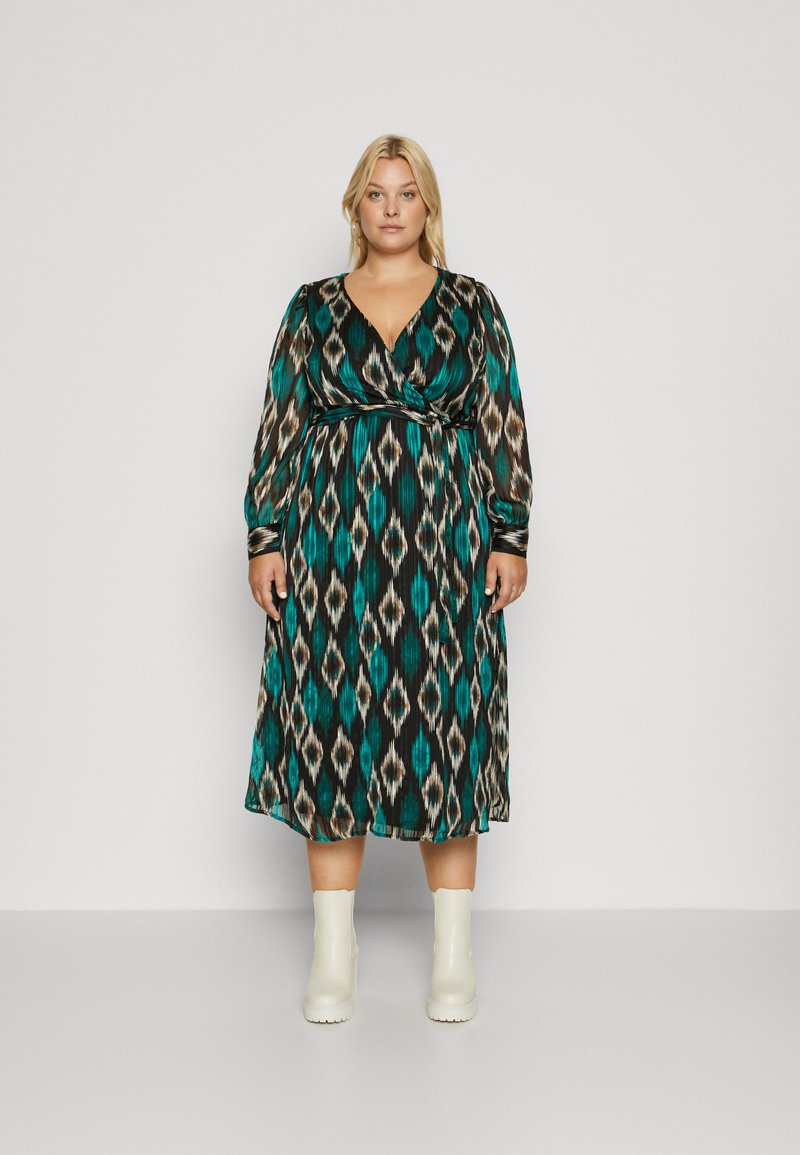 Vero Moda Curve VMCEDNA DRESS - Day dress - black - Zalando.ie