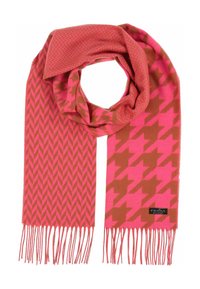 FRAAS HOUNDSTOOTH CASHMINK - Schal - neon pink/weiß - Zalando