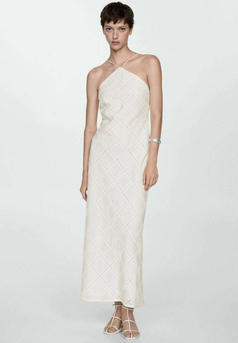 Mango Rochie maxi - off-white/alb natural - Zalando.ro