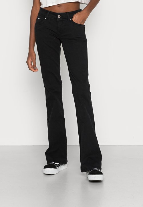 LTB ROXY - Flared Jeans - black to black/black denim - Zalando.ch