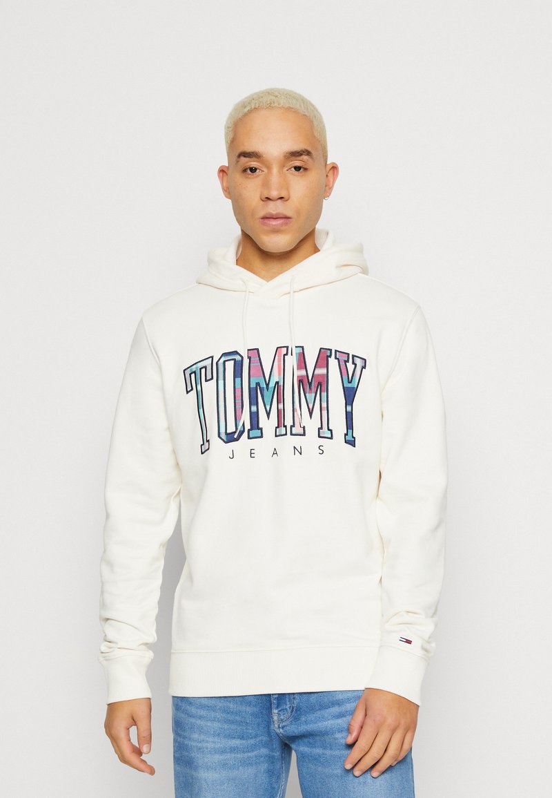 Tommy Jeans HOODIE - Sweatshirt - ancient white/offwhite - Zalando.de