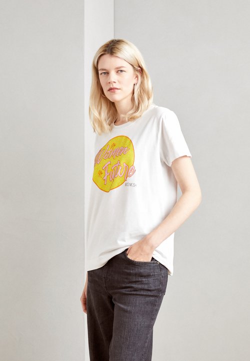 Mos Mosh PREMIUM TEE - T-shirt imprimé - summer sand/beige - ZALANDO.CH
