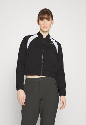 Puma CLASSICS LONG SLEEVE V NECK - Cardigan - black/svart - Zalando.no