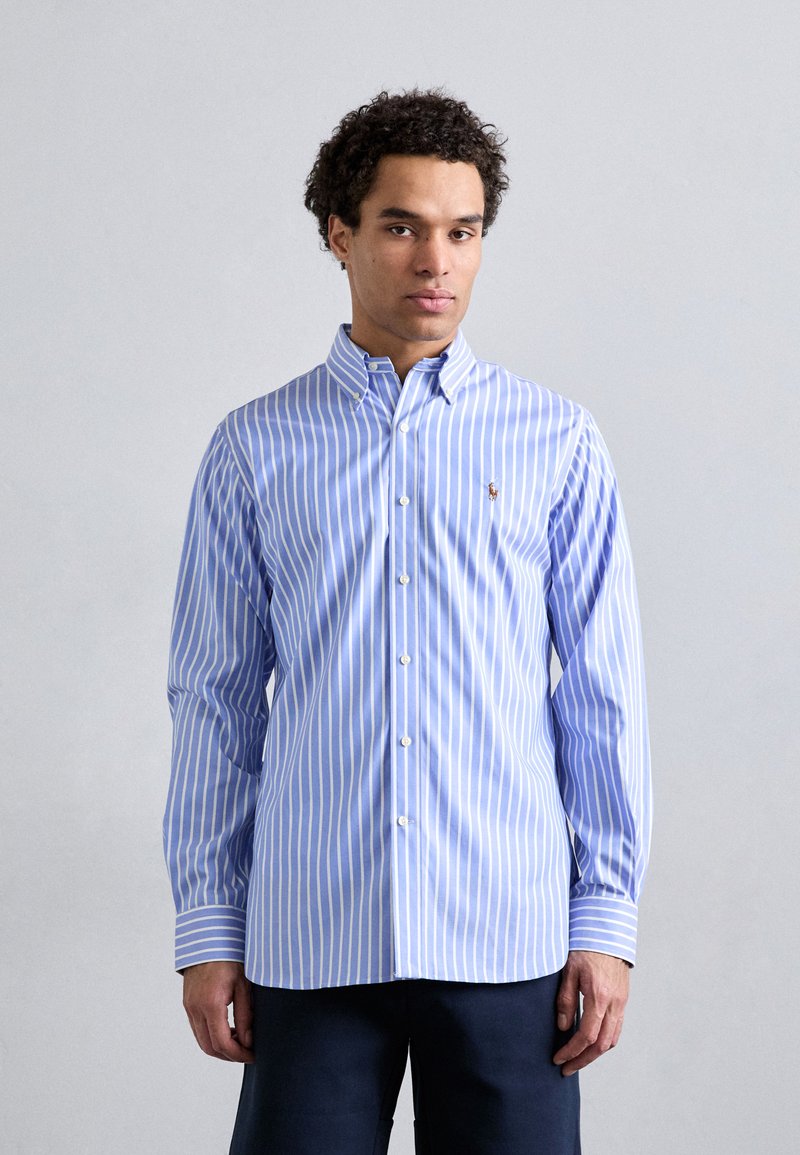 Polo Ralph Lauren LONG SLEEVE - Shirt - blue/white/blue - Zalando.ie