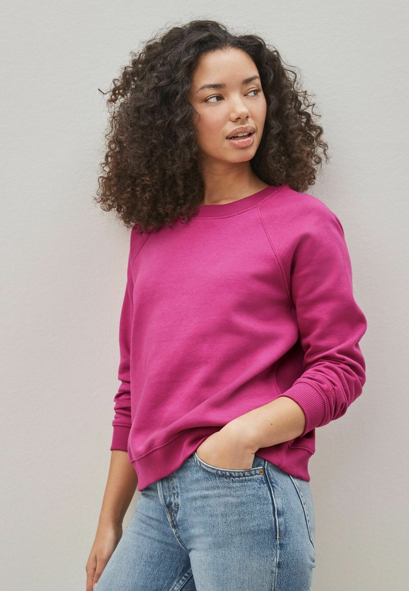 Next ESSENTIALS COTTON JERSEY SWEATSHIRT - Sweatshirt - pink - Zalando.at