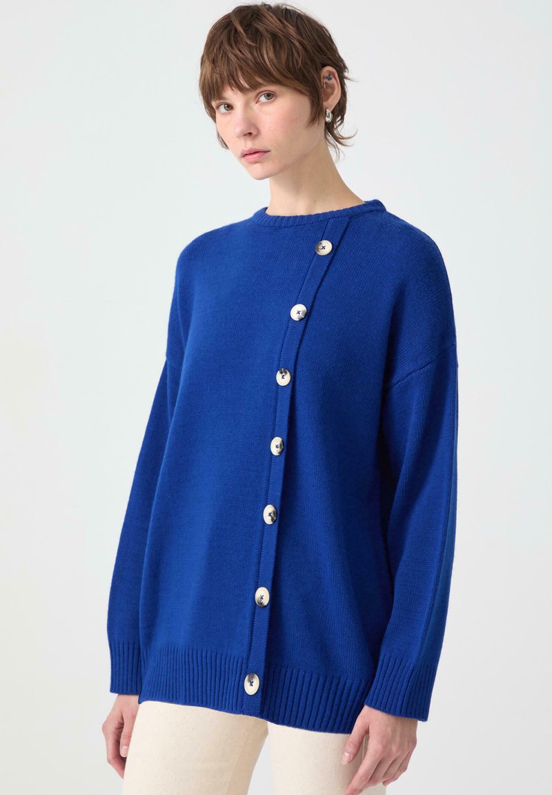 Touché Privé BUTTON DETAILED - Jersey de punto - Blue/azul - Zalando.es