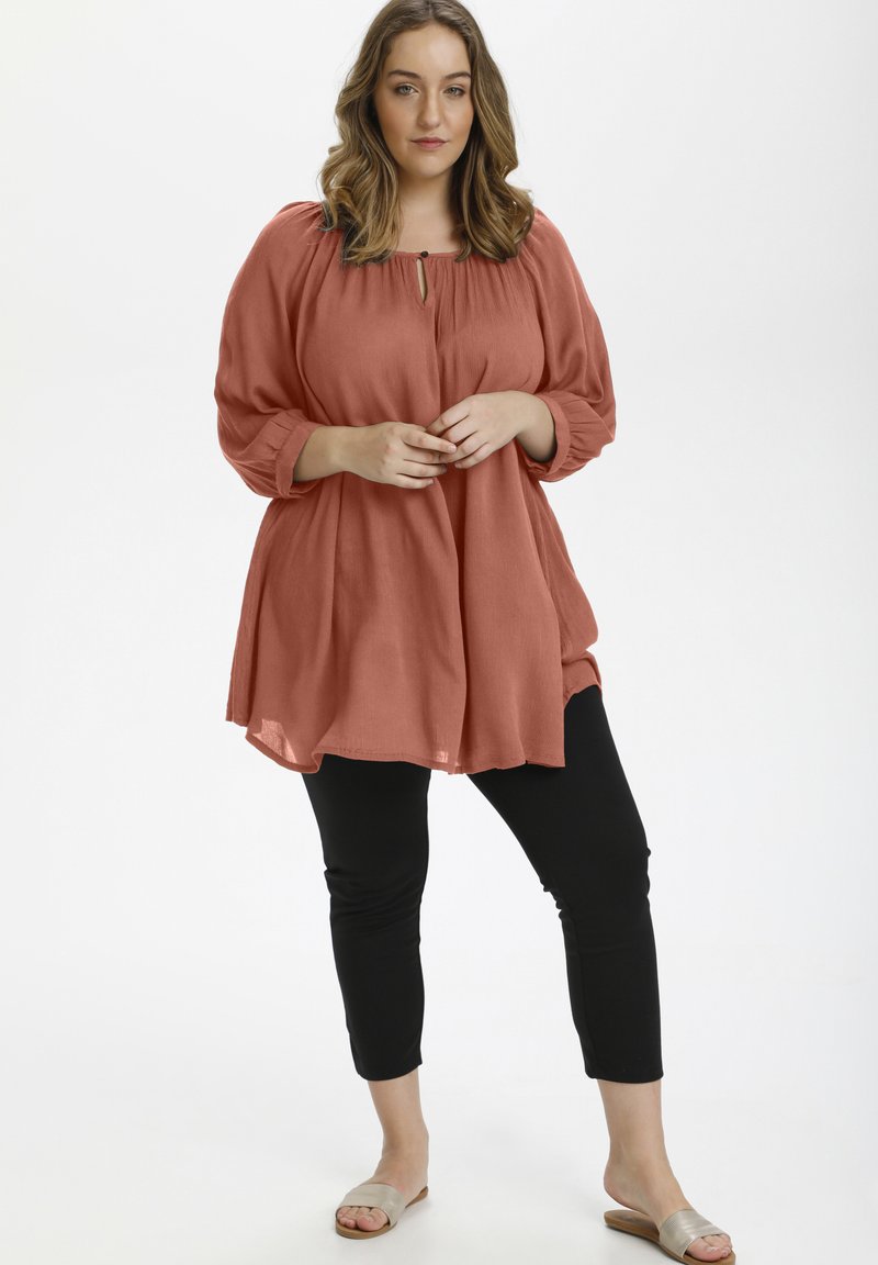 Kaffe Curve AMI - Tunika - apricot/aprikos - Zalando.se