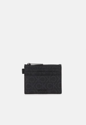 Calvin Klein DIAGONAL CARDHOLDER UNISEX - Portafoglio - black/nero ...