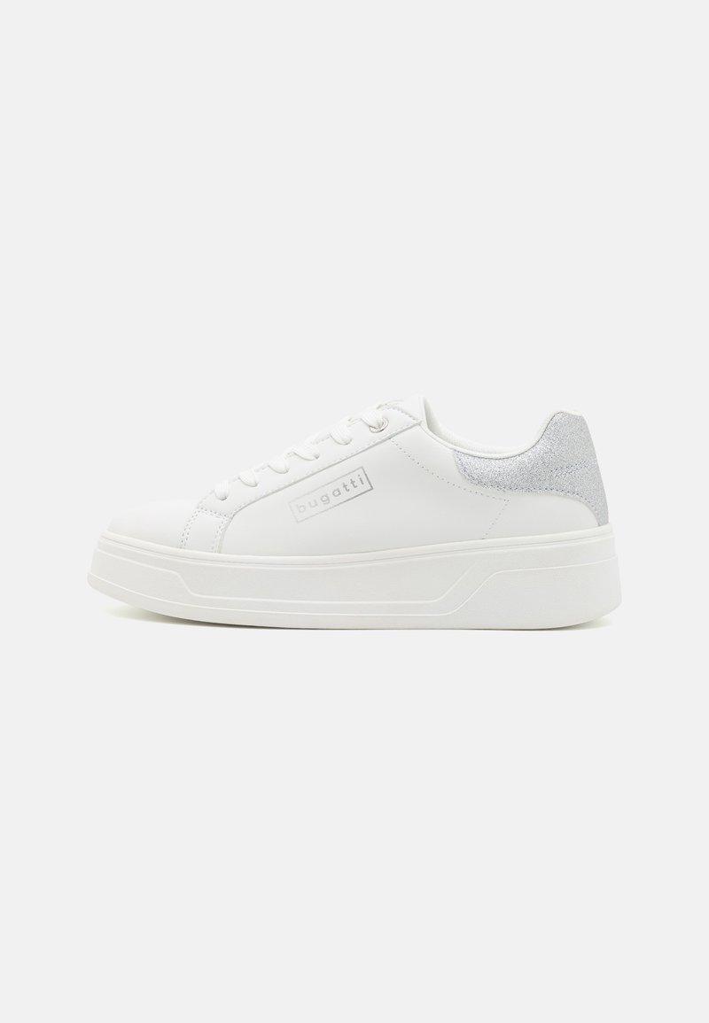 bugatti Sneaker low - white/silver/weiß - Zalando.de