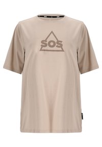 SOS T-shirt print - simply taupe/taupe - Zalando.nl