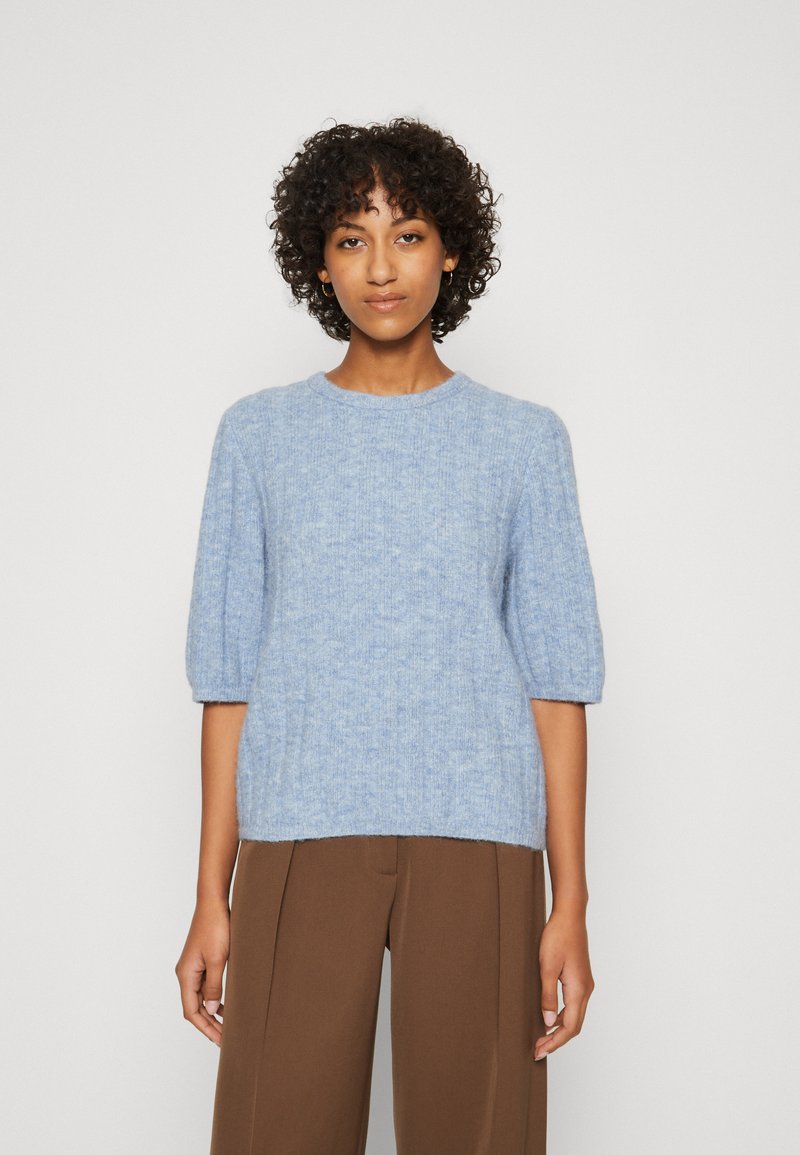 Gestuz TEE - Strickpullover - illution blue melange/blau - Zalando.ch