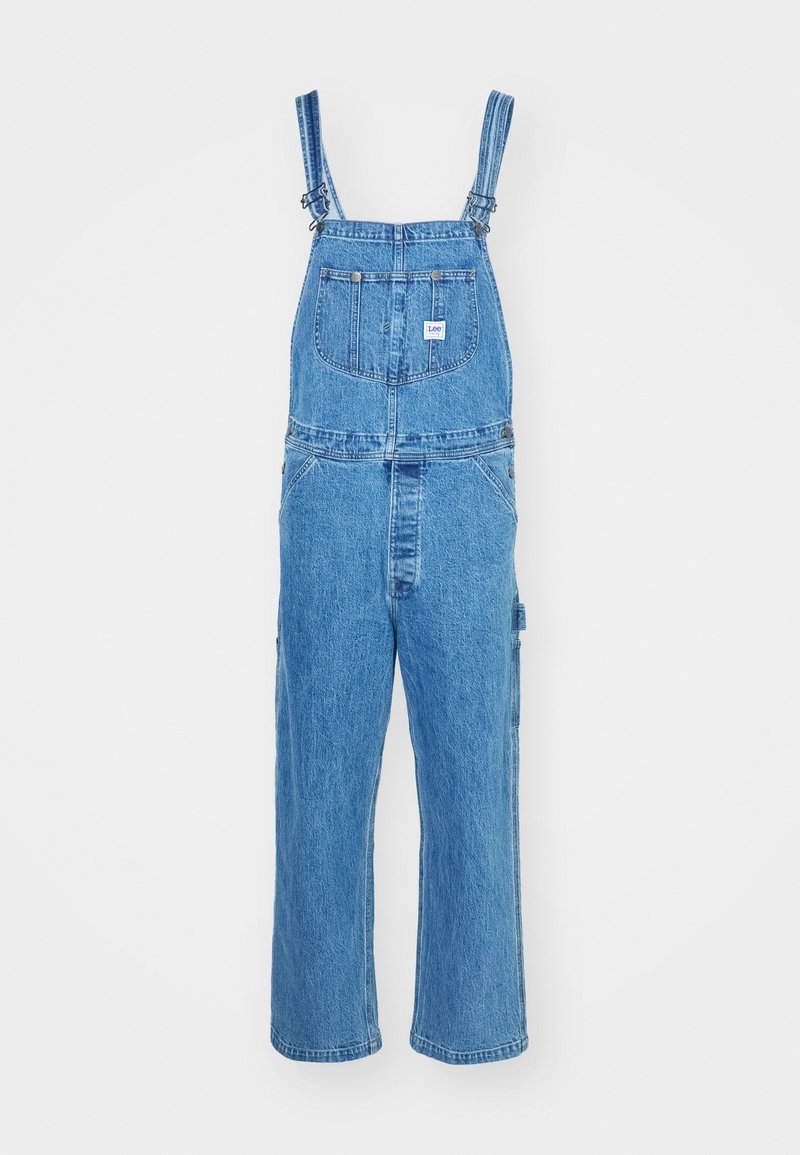 Lee BIB - Jeanssnekkerbukser - blue/blå denim - Zalando.no