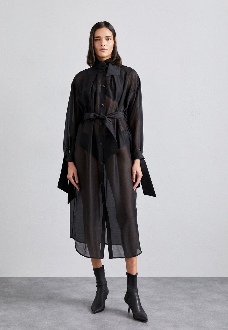 Holzweiler LOTUS DRESS - Paitamekko - black/musta - Zalando.fi