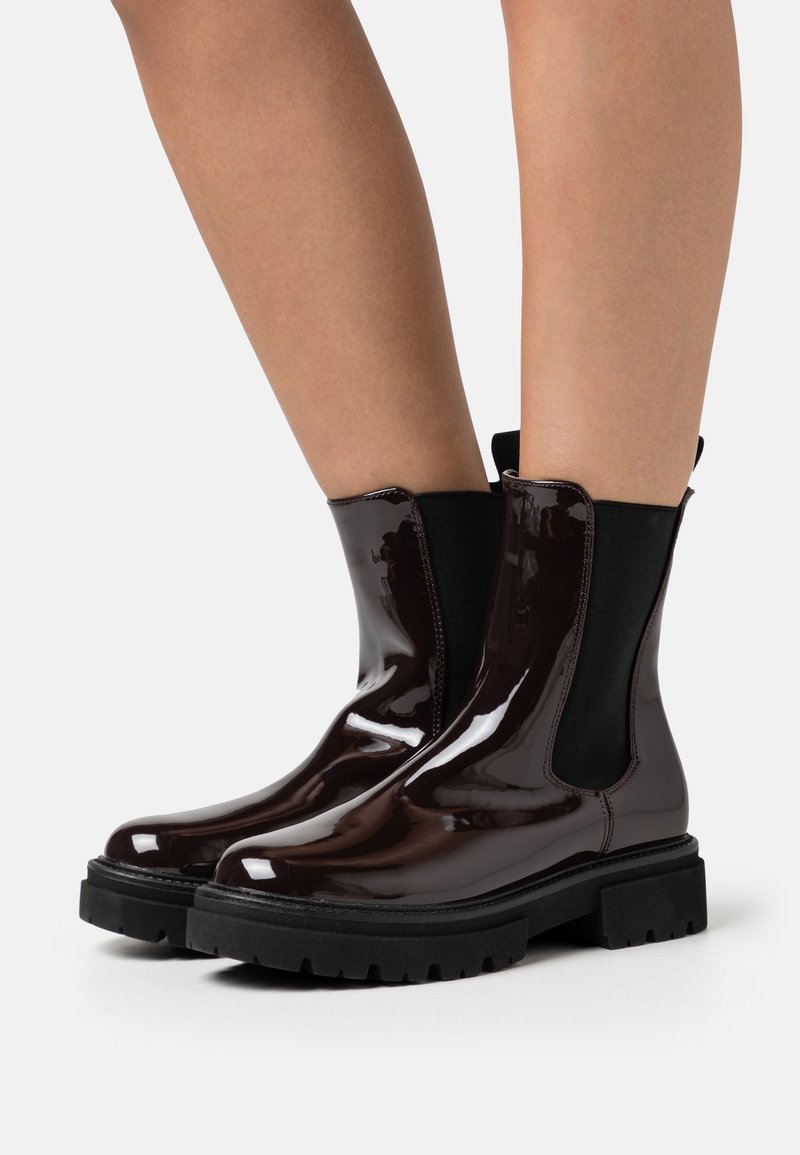 Even&Odd Wide Fit Platåstövletter - brown/brun - Zalando.se