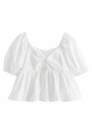 Next TIE FRONT BLOUSE - Blusa - white/blanco - Zalando.es