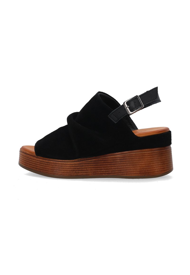 VENEZIA WEDGE SANDALS - Sandale s platformom - black/crno - Zalando.hr