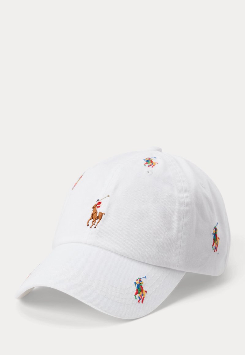 Polo Ralph Lauren ALLOVER PONY TWILL BALL CAP - Cap - white/multi/weiß ...